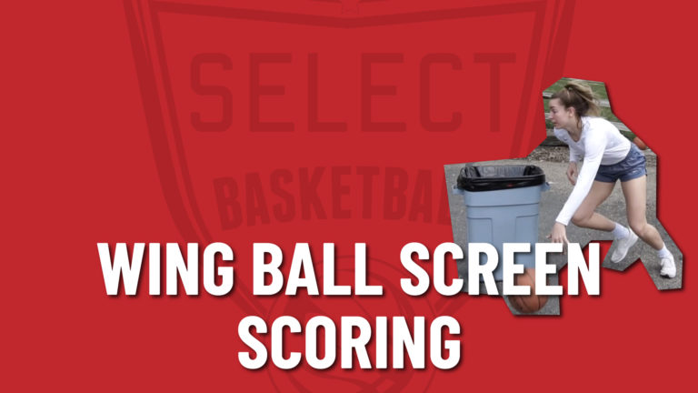 Wing Ball Screen - Basketball drill attacking the rim off of a ball screen